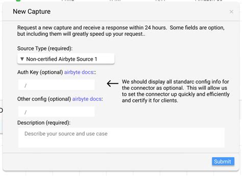 allow users to request new connector · issue 220 · estuary ui · github