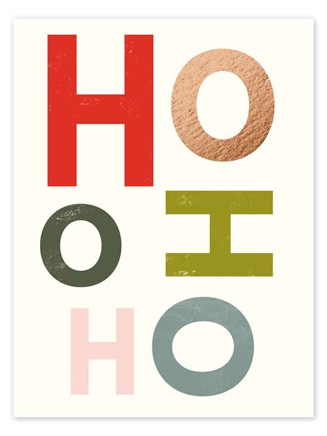 Ho Ho Ho Van Nicola Evans Als Poster Canvas Print En Meer