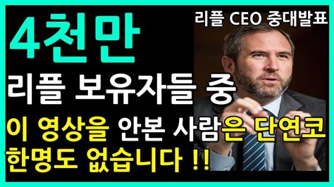 리플 가격 100배 반드시 알아야 할 폭등일 Youtube