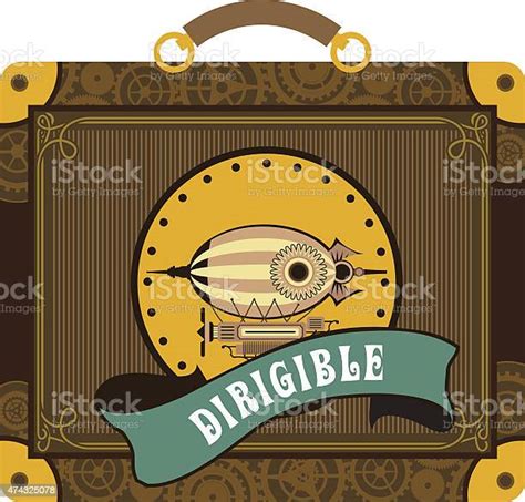 Steampunk Dirigible Stock Illustration Download Image Now 19th