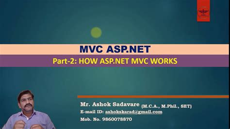 Introduction To Aspnet Mvc Part 2 Aspnet Mvc Tutorial By Mr Ashok Sadavare Youtube