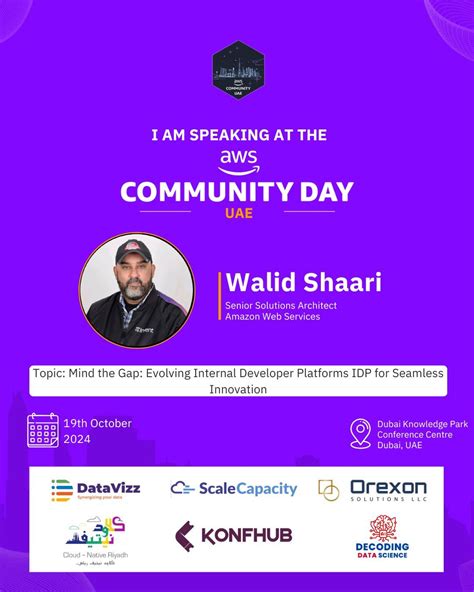 Aws Community Uae On Linkedin Were Thrilled To Have Walid Shaari As One Of Our Esteemed