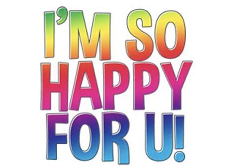 Colorful Quote Im So Happy For You