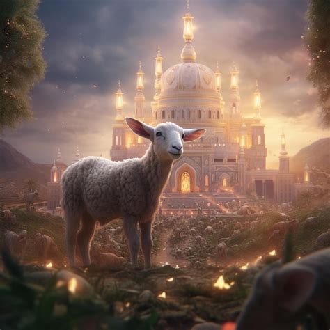 Eid Al Adha Sheep Premium Ai Generated Image