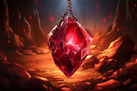 Ruby Glow Photo Premium Ai Generated Image