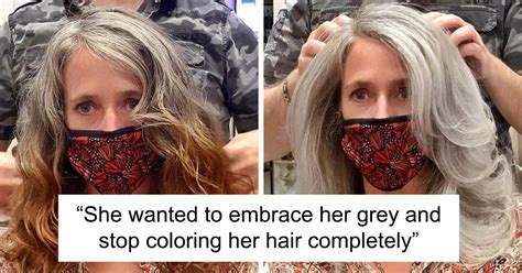 30 People Before And After Embracing Their Natural Grey Hair