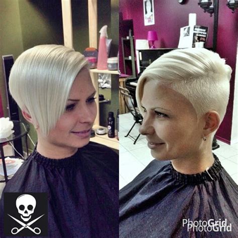 Symmetric Pixie With Buzzed Side Short Hair Haircuts Short Hair Styles Pixie Edgy Short Hair