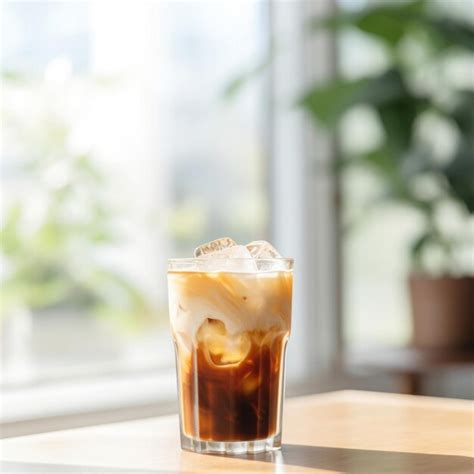 Vietnamese Iced Coffee Drink Glass Refreshment Premium Ai Generated Image