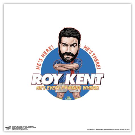 Gallery Pops Ted Lasso Roy Kent Bobblehead Wall Art Unframed Version