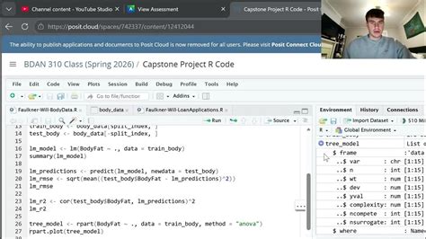 R Code Capstone Project Will Faulkner Youtube