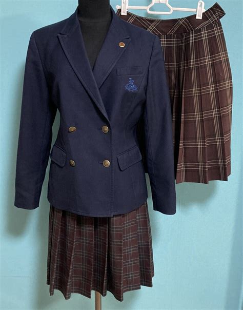 制服市場 大阪府 5 25関西大学第一高校紺ブレザー制服冬夏セット 校章付 サイズl