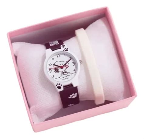 Reloj Snoopy Cinturón Infantil Bonito Reloj Con Dibujos An Cuotas