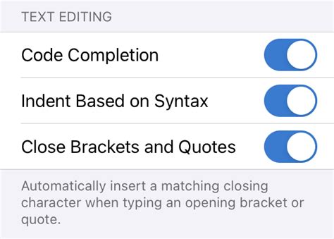 Code Editor Settings Textastic 10 7 Documentation