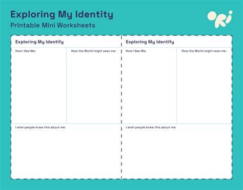 Identity Worksheets Teenagers Personal Values Worksheet Psychpoint