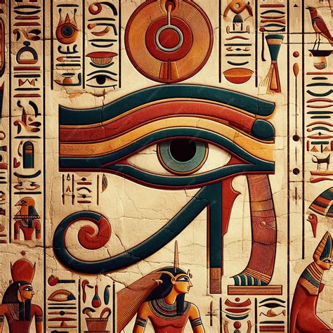 Premium Photo Hieroglyphs From Ancient Egypt Depicting The Eye Of