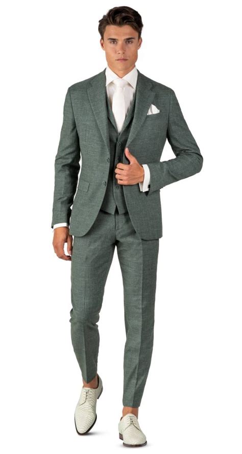 Groen Kostuum Heren