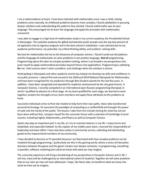 Ucas Personal This Is Assignment Example Of Essay I Am A