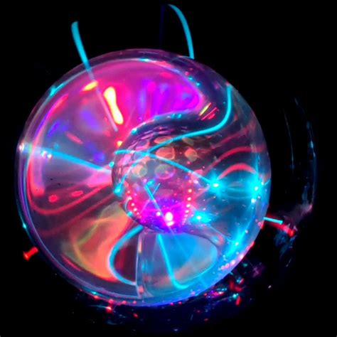 Laser Art Setup Looking Through 2 Glass Spheres Including Light