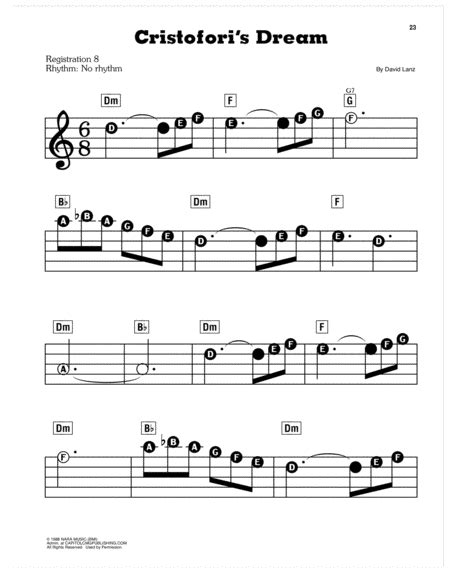 Cristoforis Dream By David Lanz School And Community Digital Sheet