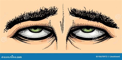 Cartoon Sleepy Eyes