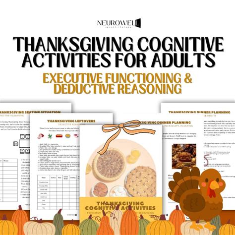 Thanksgiving Executive Functioning Adult Speech Therapy Cognition