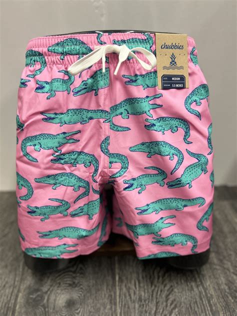 Chubbies 5 5 Glades Swim Short Pink Signature Stag