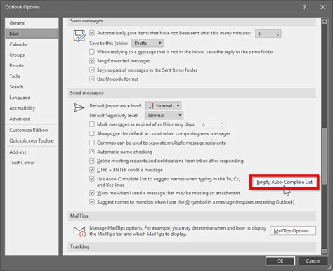 Outlook Auto Complete Functionality