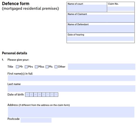 What Is The Defence Form N11m