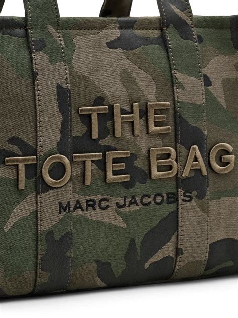 Marc Jacobs The Medium Camo Jacquard Tote Tasche Grün Farfetch De