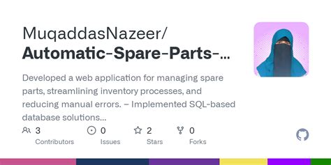 Github Muqaddasnazeerautomatic Spare Parts Management System