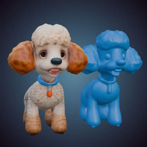 Fichier Stl Cartoon Poodle 🐩 ・plan Pour Imprimante 3d à Télécharger・cults