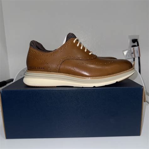 Cole Haan Original Grand Ultra Wingtip Oxford Shoes Mens Us 9 Pumice