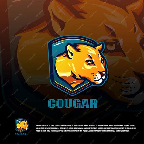 Premium Vector Cougar Sport Team Logo Template