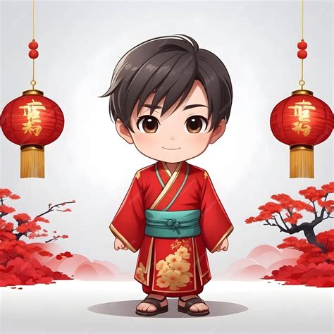 Premium Photo Chinese New Year Cartoon Festive Lunar New Year Illustration Cute Cny Cartoon