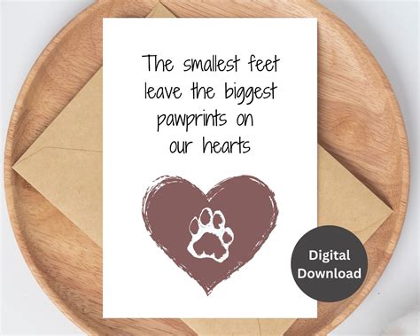 Sympathy Card For Pet Loss Printable 5x7 Card For Losing A Pet Vet