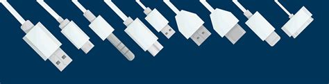 Usb 케이블 세트 유형 A B 및 타입 C 플러그 미니 마이크로 번개 Hdmi 30 핀 잭 범용 컴퓨터 흰색 케이블 커넥터