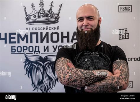 Moscow Russia 7th April 2018 The 6th Annual Russian Beard