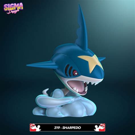 3d File 319 Sharpedo 🐉 ・3d Printer Model To Download・cults