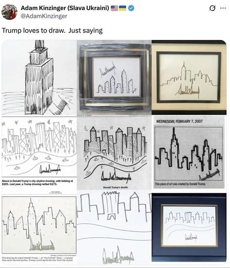 Trumps Old Drawings Resurface As He Denies Epstein Birthday Letter