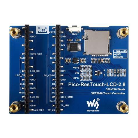 Buy Inch Resistive Touch Screen LCD Display HAT Kit For RPI Raspberry Pi Pico W H Online At