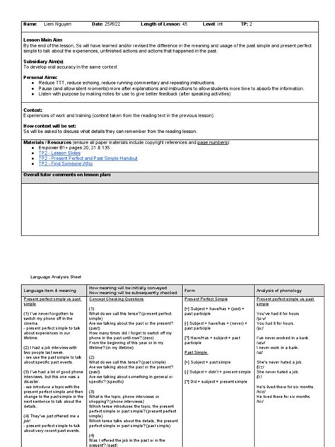 Lesson Plan Celta Pdf