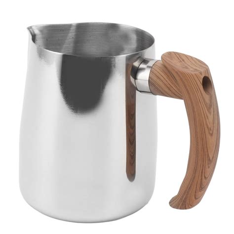 Milk Frothing Cup Inner Scale 304 Stainless Steel Dripless Spout Coffee