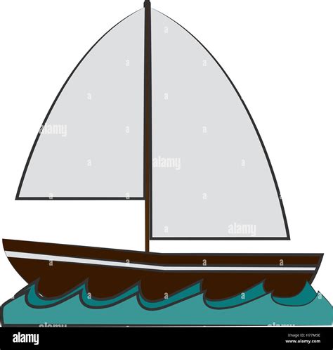 Isolated Sailboat Design Stock Vector Image And Art Alamy