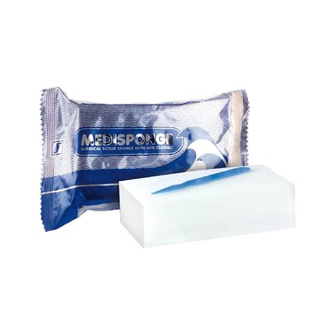 Medisponge Surgical Scrub Sponge With Nail Cleaner 75 Pack