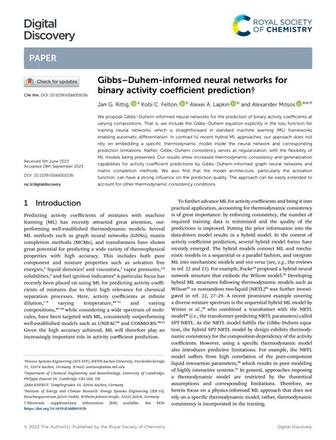 Pdf Gibbsduhem Informed Neural Networks For Binary Activity