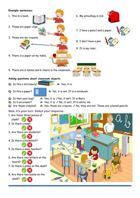 Classroom Objects And Useful Classroom Language Lesson
