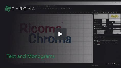 Chroma Text And Monograms Ricoma