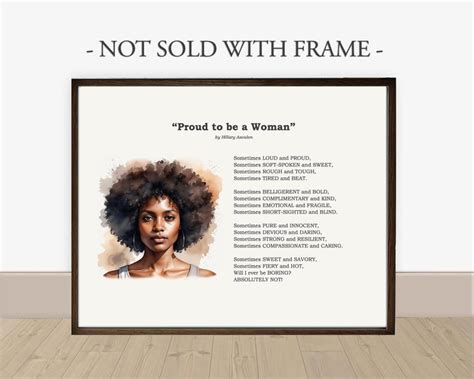 Black Woman Poem Art Print African American Inspirational T