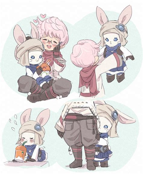 Warrior Of Light And Loporrit Final Fantasy And 1 More Drawn By Nomu