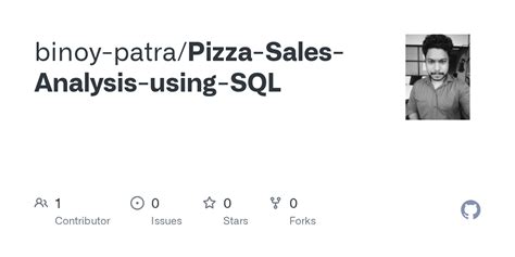 github binoy patra pizza sales analysis using sql